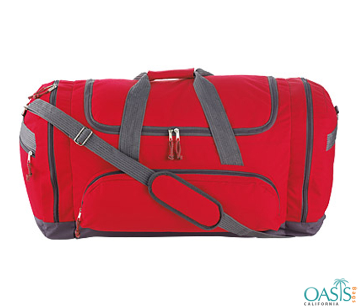 Wholesale Red Bold Duffle Bags Manufacturer in USA, China